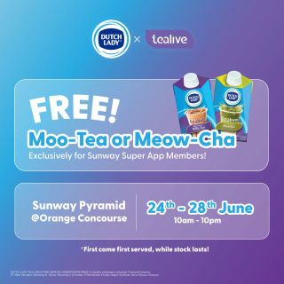 Dutch Lady x Tealive Giveaway @ Sunway Pyramid