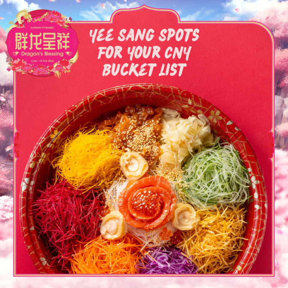 Sunway Pyramid - Where to Enjoy Yee Sang at Sunway Pyramid