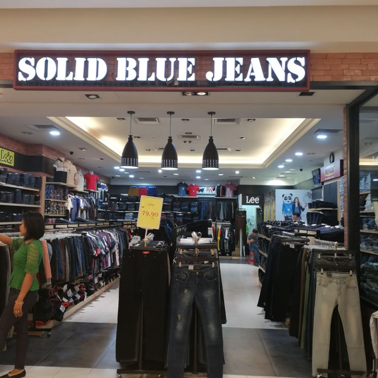 Solid Blue Jeans